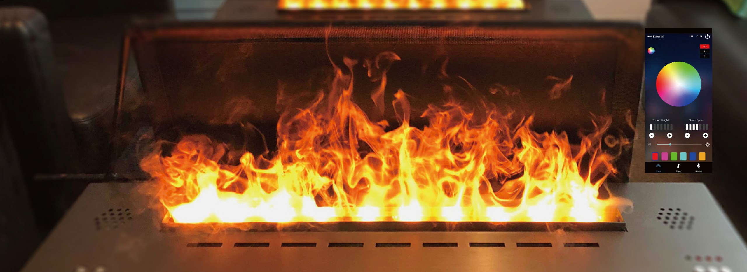 Ventless Water Vapor Fire AFW50 - Art-fire