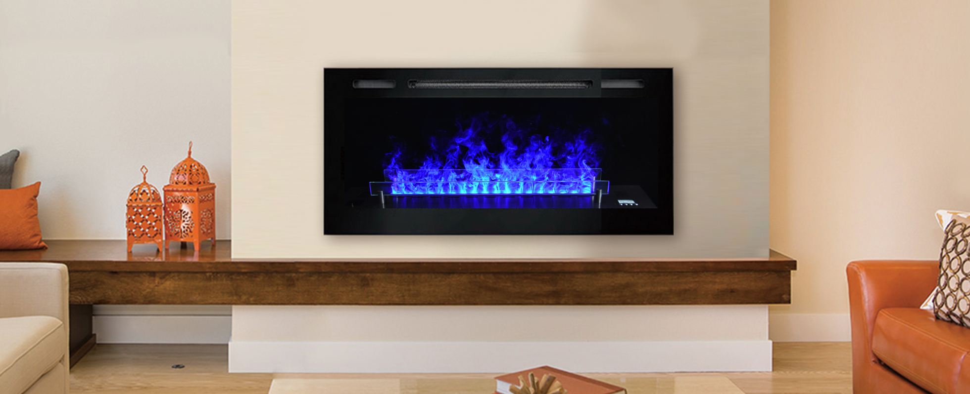 New Multiple Color 3D Water Mist Fireplace - Art-fire