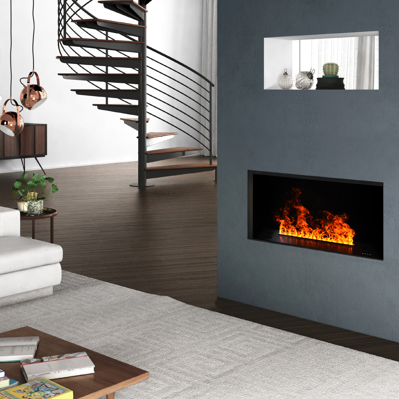 Water Vapor Fireplace Model AFW80 - Art-fire